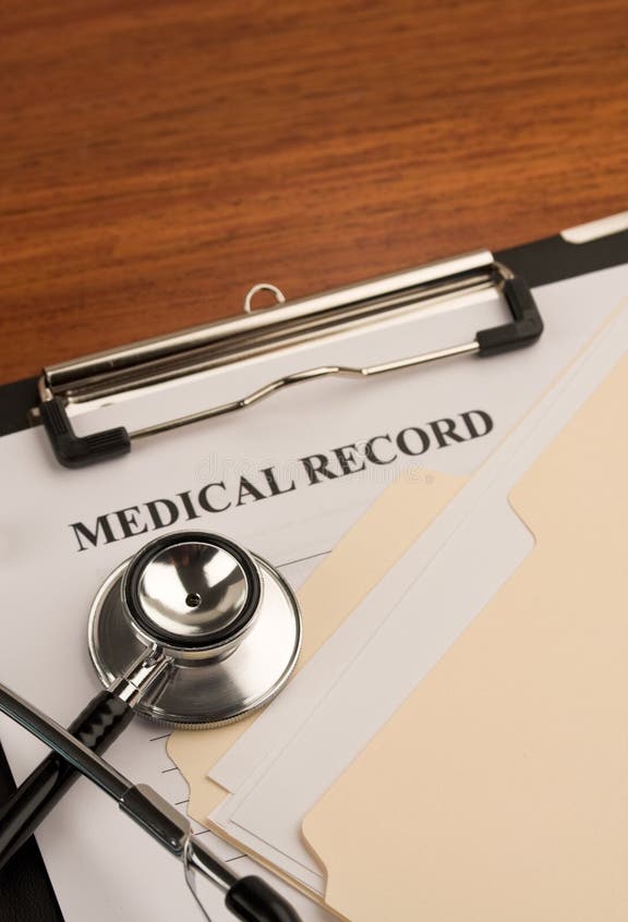 Stethoscope and Medical Record 2 Stock Photo - Image of record ...
