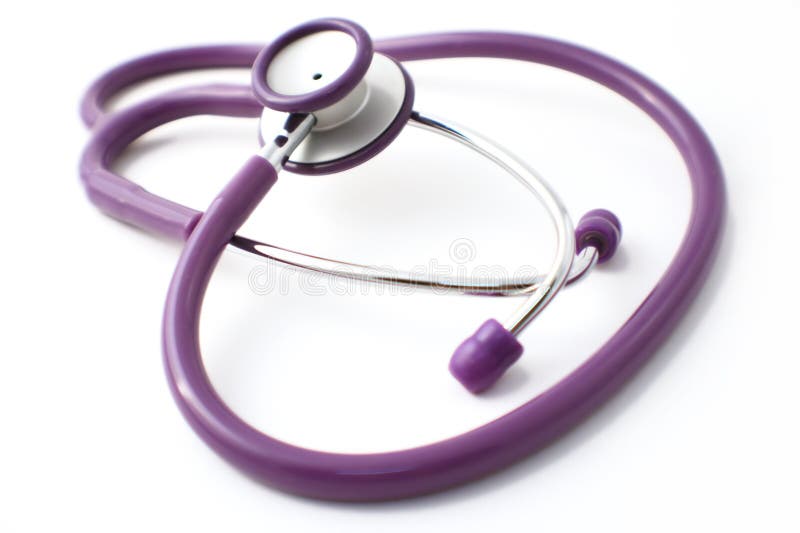 Stethoscope purple stock photo. Image of research, exam - 2410812