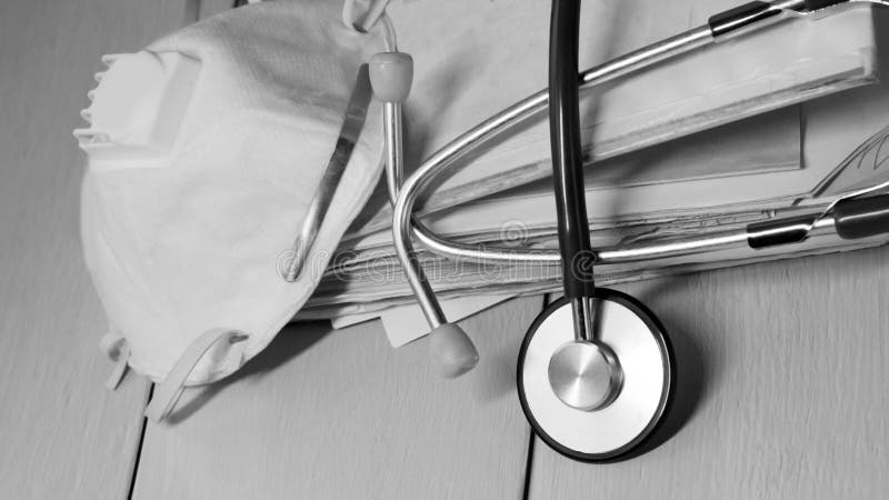 Stethoscope and Respirator, Medical Devices and Respiratory Protection ...