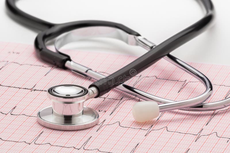 Stethoscope and Chart stock photo. Image of illness - 265113654