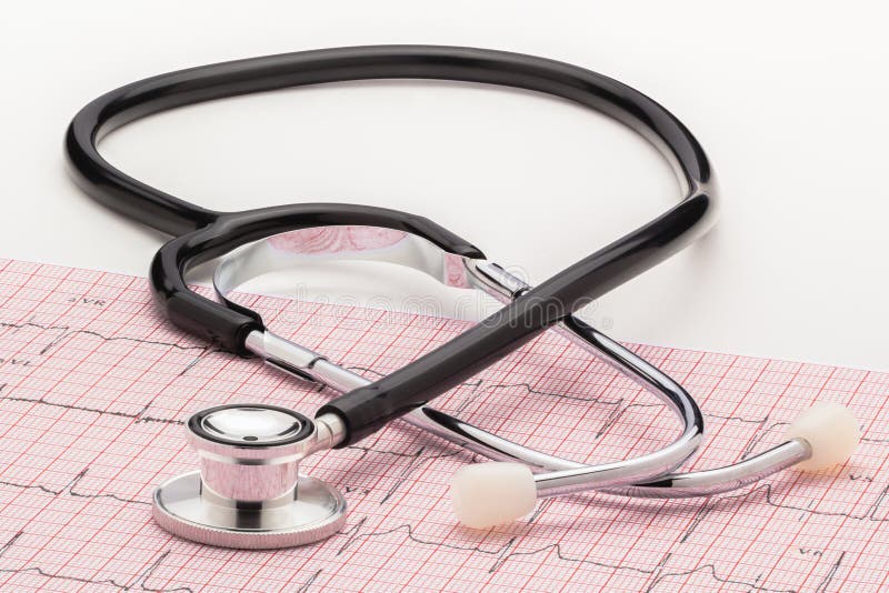 Stethoscope and Chart stock image. Image of cardiology - 266888603