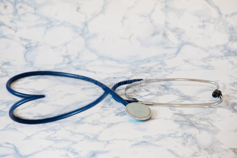 A Stethoscope in the Shape of a Heart Stock Photo - Image of treatment ...