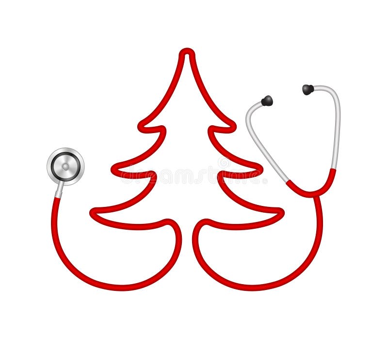 Heartbeat Make Christmas Symbols Stock Vector - Illustration of beat ...