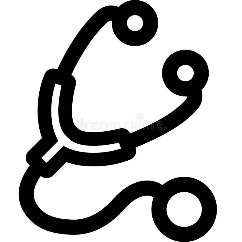 Stethoscope Sign. Family Medicine Stock Illustration - Illustration of ...