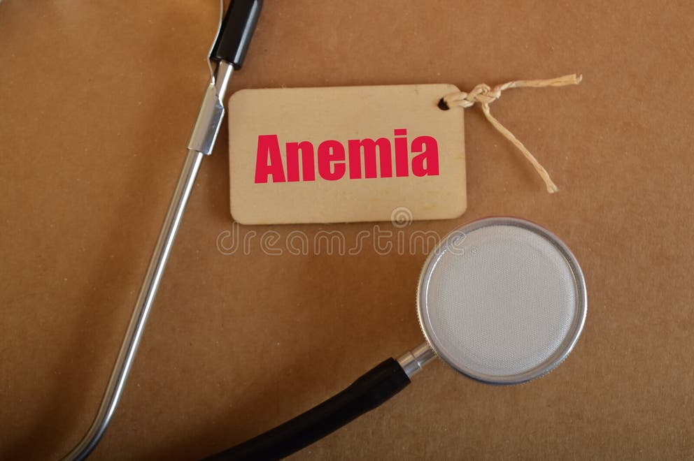 Stethoscope with Text ANEMIA. Anemia is a Condition Characterized by a ...