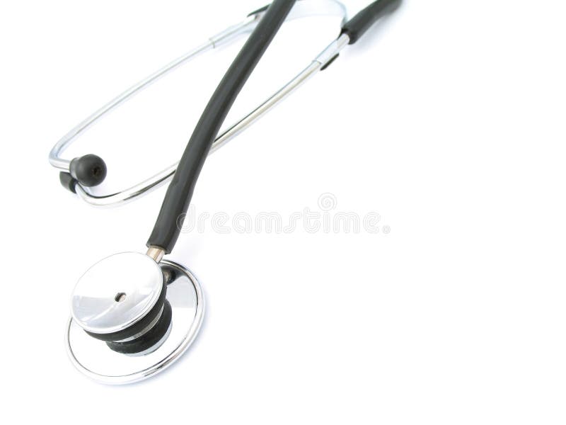 Stethoscope on white - 2 stock image. Image of doctor - 3476127