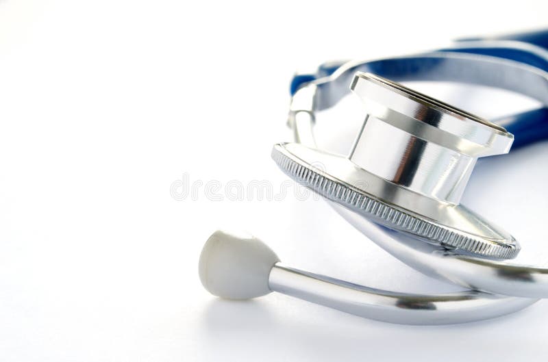 Stethoscope on White Background Stock Photo - Image of disease ...