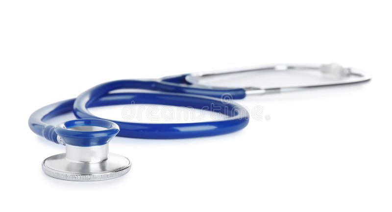 Stethoscope on White. Professional Medical Device Stock Photo - Image ...