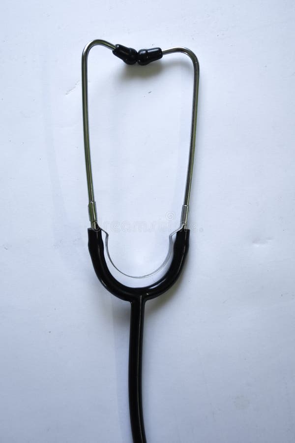 Stethoscope on White Background . Pulse Measurements Stock Photo ...