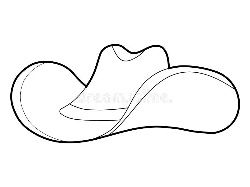 Stetson, cowboy hat stock illustration. Illustration of graphic - 59077812