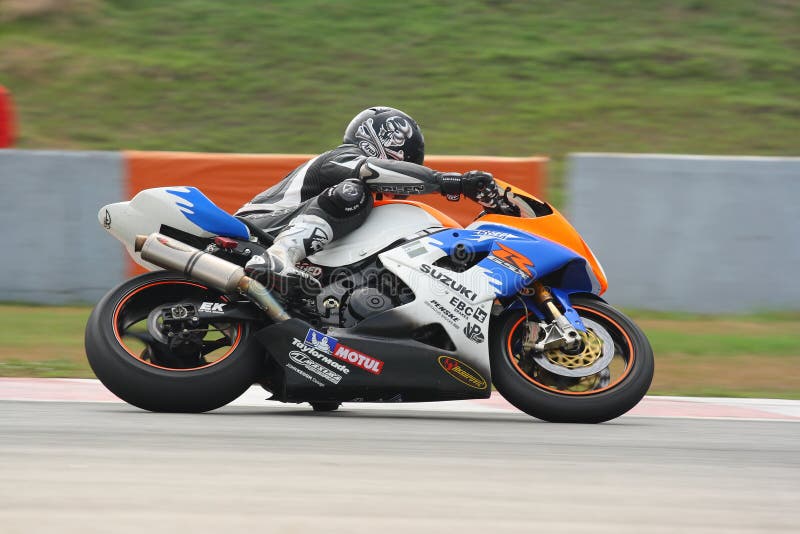 Steve Hallam on Suzuki editorial image. Image of road - 8676025