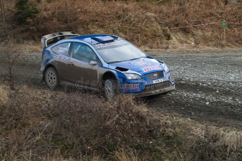 Steve Perez - Ford Focus WRC8 Editorial Stock Photo - Image of ...