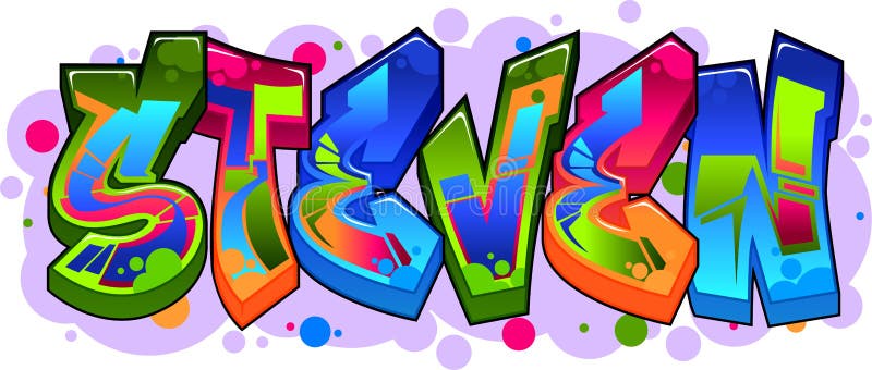 Steven stock vector. Illustration of letters, alphabet - 187647778