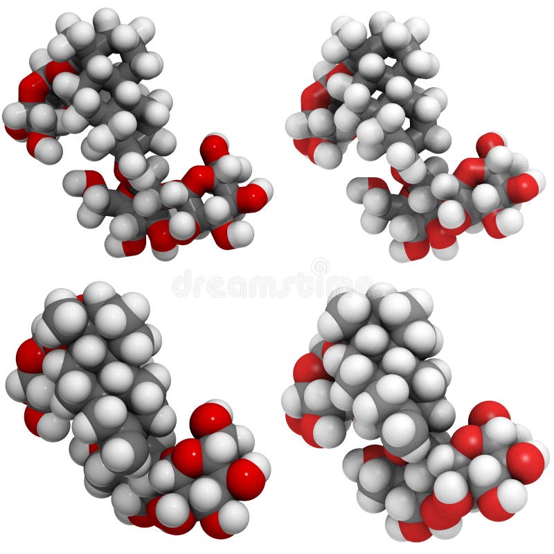 Stevioside molecules stock illustration. Illustration of truvia - 24088357