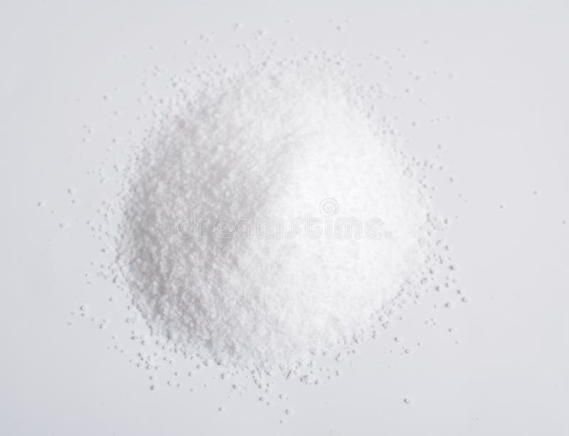 Stevioside Powder. Natural Sweetener on White Background Stock Photo ...