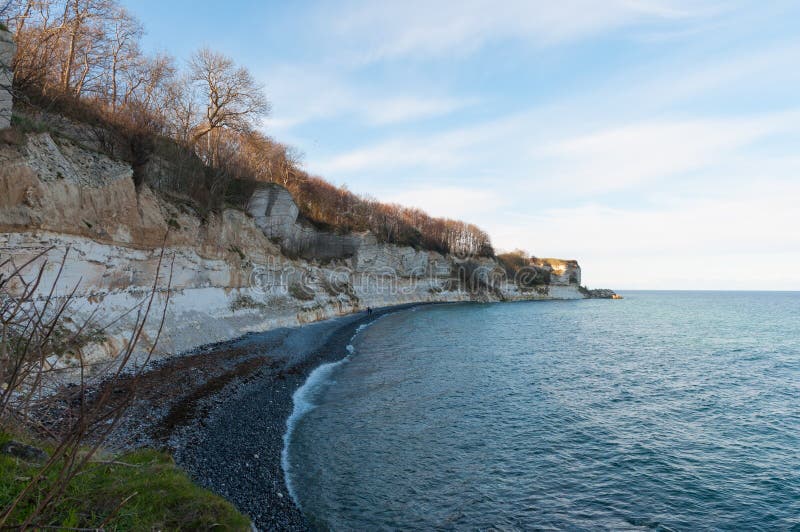 Stevns cliffs in Denmark stock photo. Image of chalk - 100532224