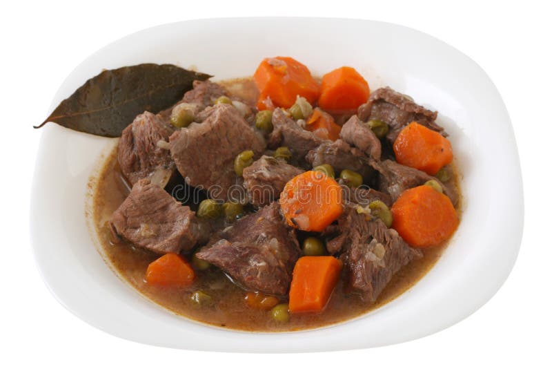 Stew beef on plate stock photo. Image of prepared, meat - 21823516