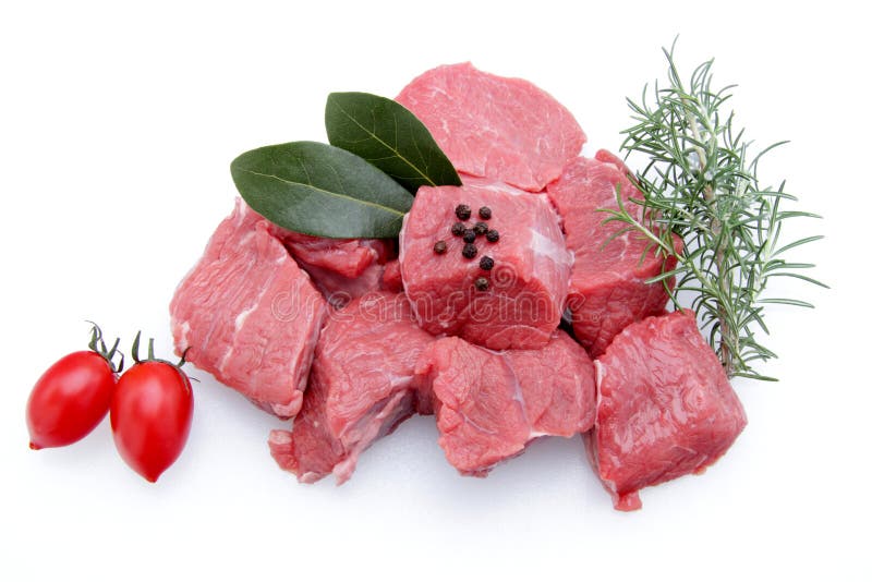 Stew Beef on White Background Stock Photo - Image of kitchen, stew ...