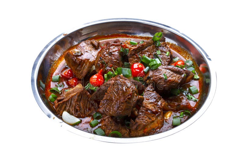 Stew cooked meat stock photo. Image of classic, nutrition - 258870668