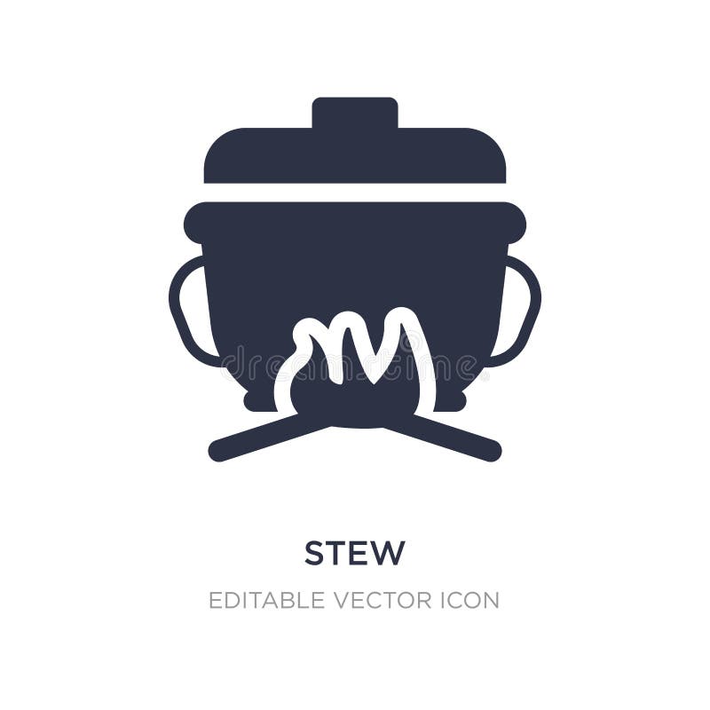 Stew Icon in Trendy Design Style. Stew Icon Isolated on White ...