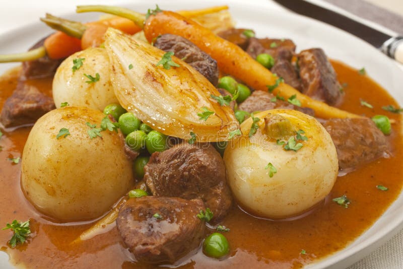 Stew Navarin of Lamb stock image. Image of food, navarin - 25087095