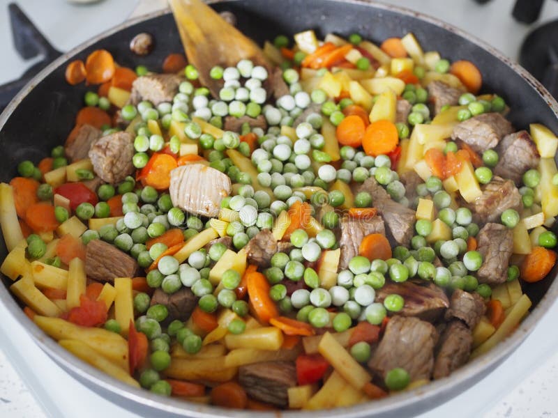 Stew with vegetables stock photo. Image of vegetarian - 102864578