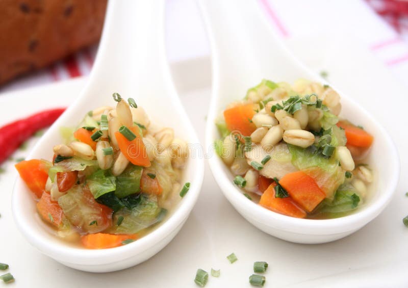 Stew with wheat stock photo. Image of spoon, meal, lunch - 37198352