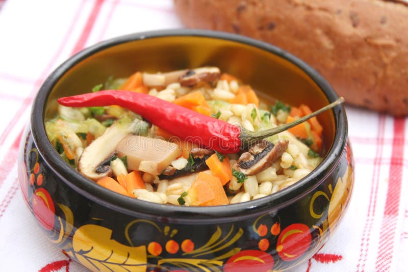 Stew of Wheat and Vegetables Stock Image - Image of dinner, food: 37197481