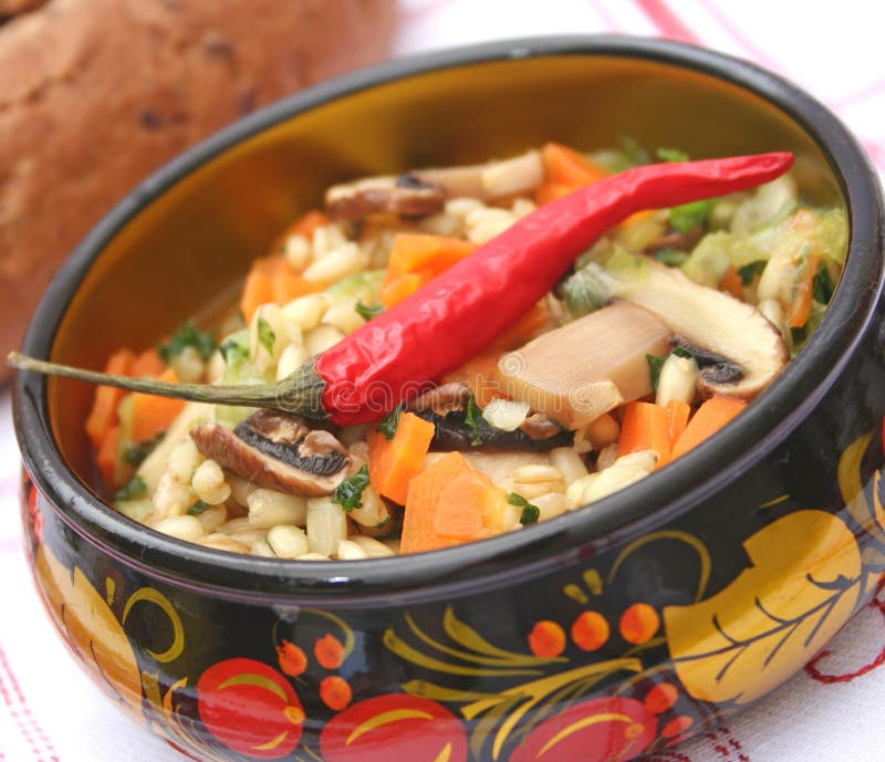 Stew of Wheat and Vegetables Stock Photo - Image of dinner, food: 37198390
