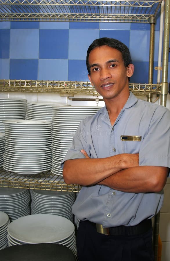 Steward staff at work stock image. Image of restaurant - 5287701