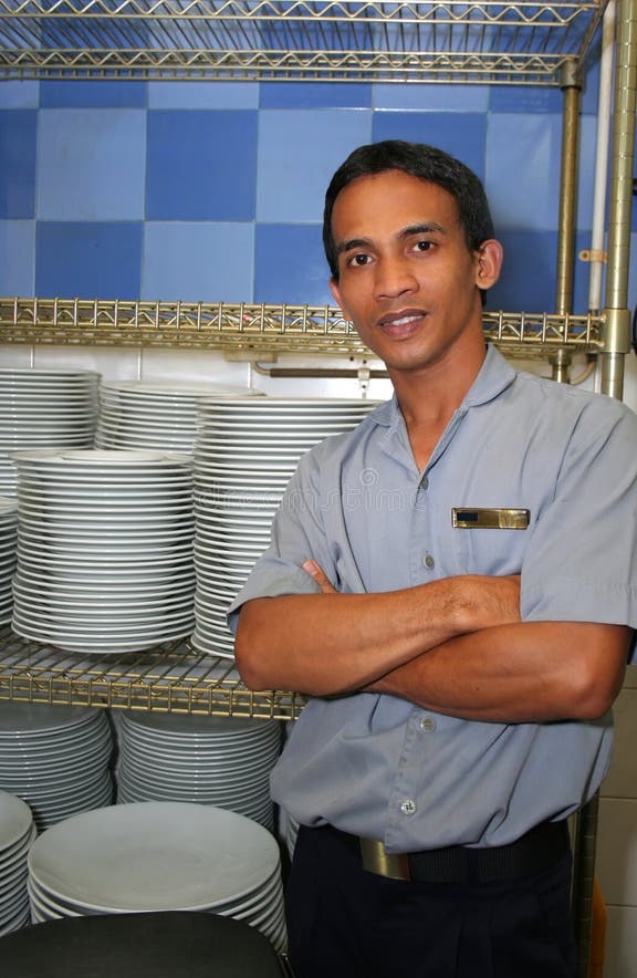 Steward staff at work stock image. Image of restaurant - 5287701