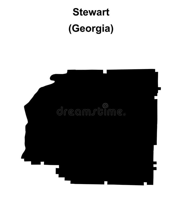 Stewart outline map stock vector. Illustration of region - 357894112