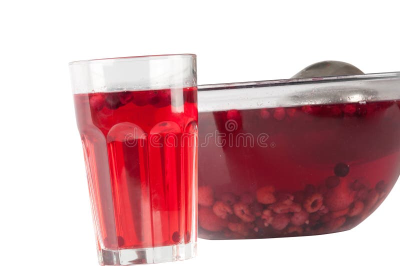 Stewed Cranberries and Other Berries Stock Image - Image of compote ...