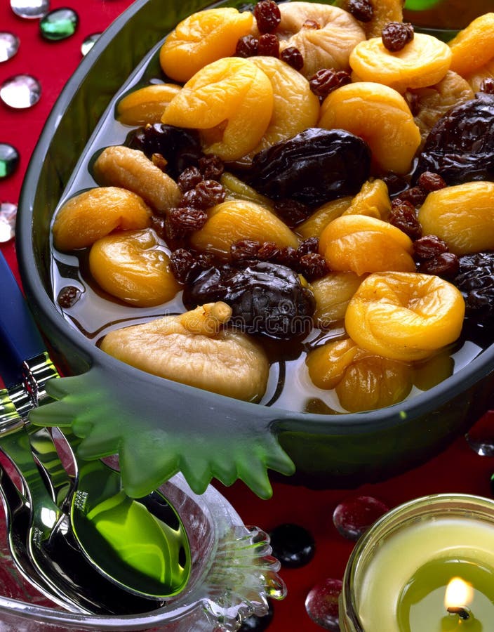 Stewed dried fruit salad stock image. Image of dish, classical - 23703305