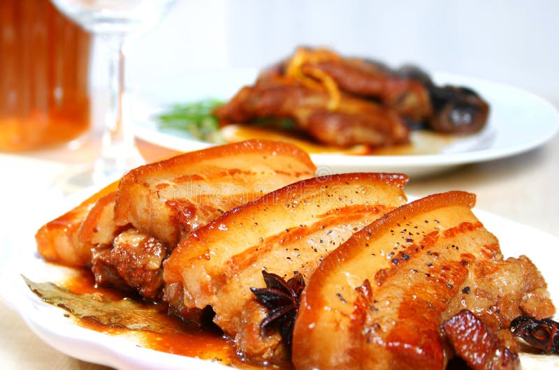 Stewed pork stock photo. Image of close, dining, pork - 4452494
