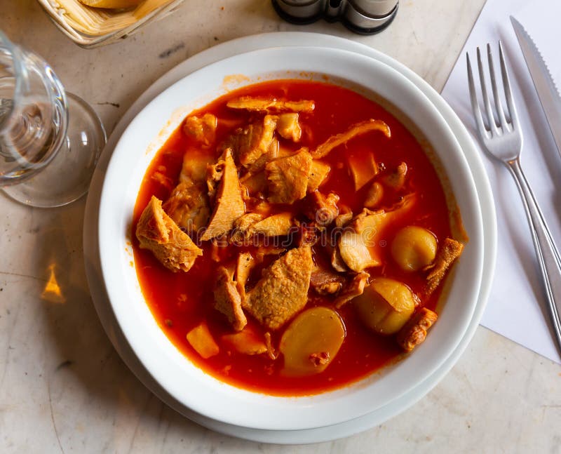 Stewed Tripes a La Provencale Served on Table Stock Image - Image of ...