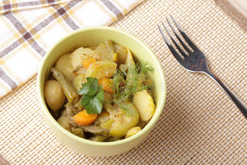 Stewed vegetables stock image. Image of onion, casserole - 20274221