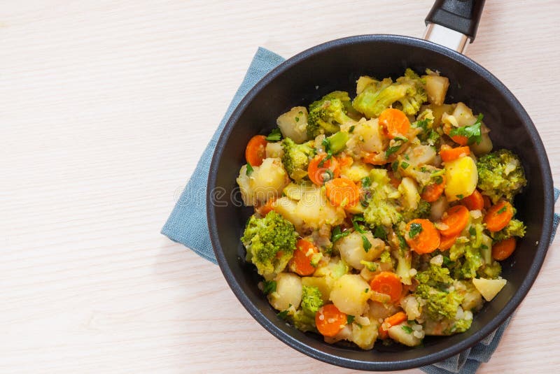 Stewed vegetables stock photo. Image of broccoli, healthy - 60806296