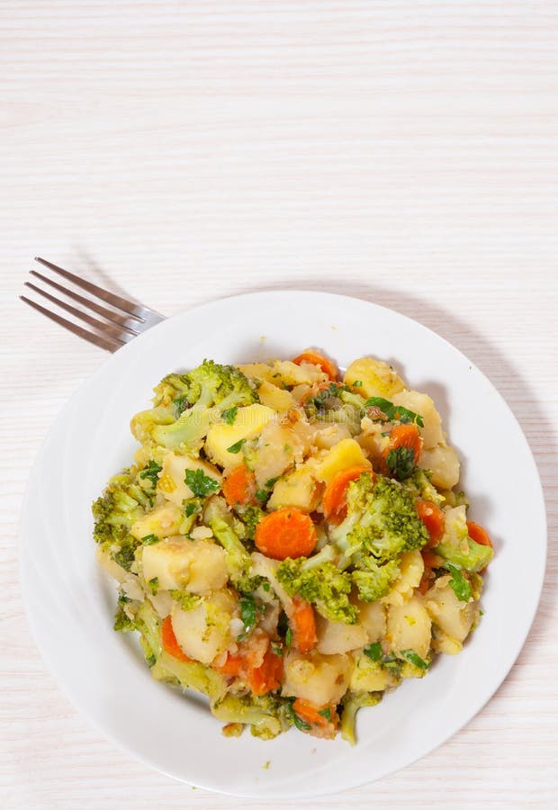 Vegetables Stewed with Mushrooms Stock Photo - Image of carrot, pepper ...