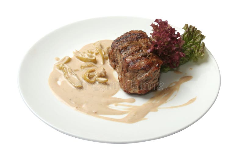 Steyk from meat stock photo. Image of restaurant, plate - 28455366