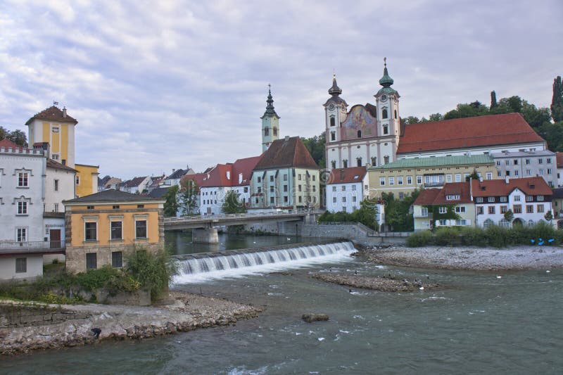 Steyr, Old City View by the River, Austria, Europe Editorial Stock ...