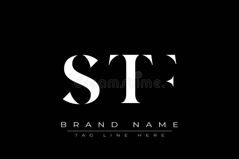 STF Abstract Letter Logo Design Stock Vector - Illustration of brand ...