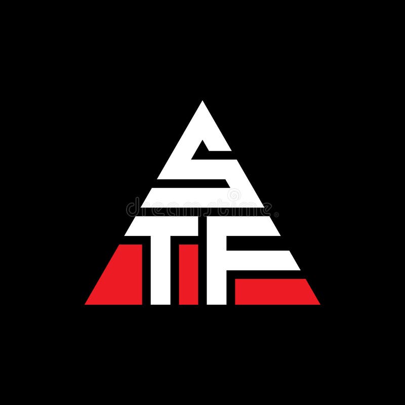 STF Triangle Letter Logo Design with Triangle Shape. STF Triangle Logo ...