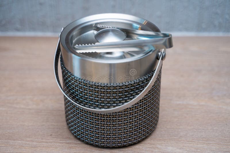 Stian Stell Ice Bucket in Room Hotel Stock Image - Image of equipment ...