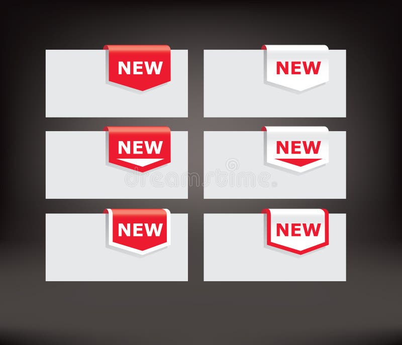 New Sticker. Sale Price Tag Product Badges. Vector Illustration Stock ...
