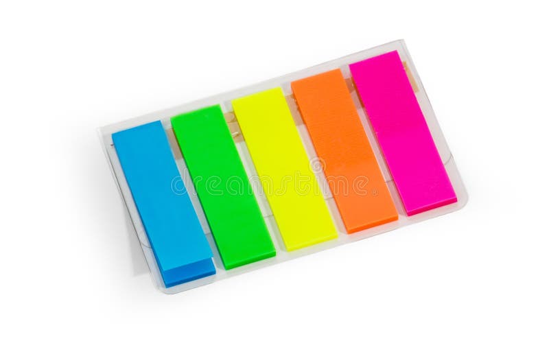 Stick it bookmark pads stock image. Image of help, background - 38207395
