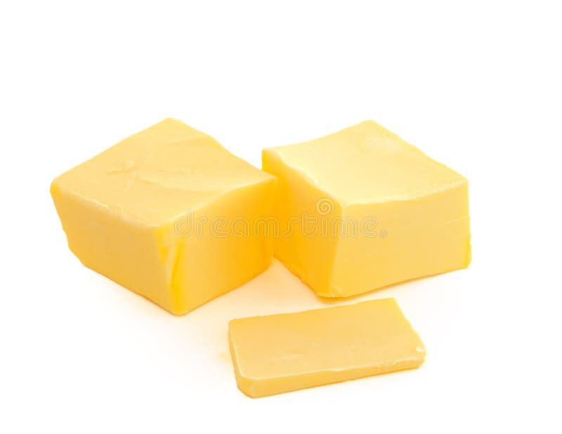 Stick of Butter, Cut, on White. Stock Photo - Image of butter, white ...