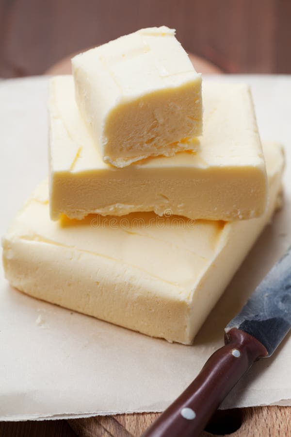 Stick of Butter on Wooden Board Stock Image - Image of food, milk: 61332913