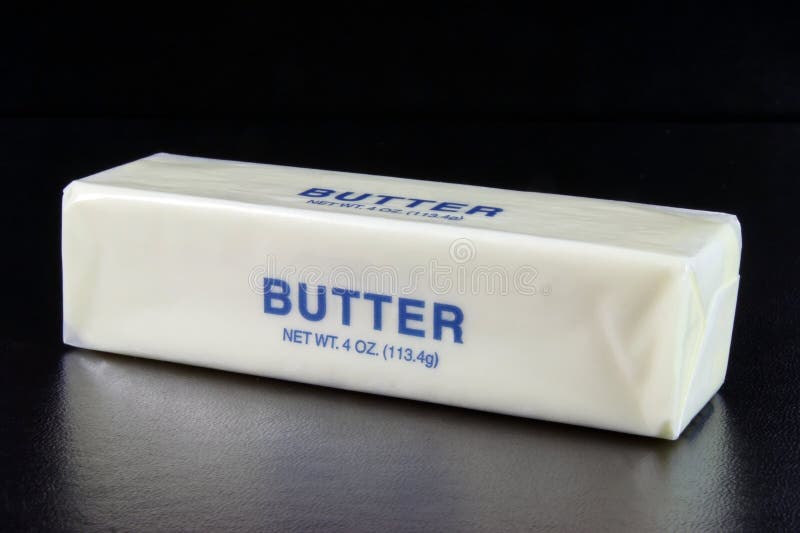 Stick of Butter stock photo. Image of butterfat, black - 82364146
