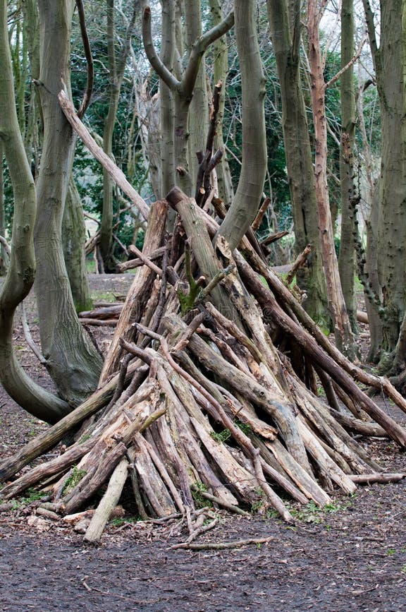 Stick den stock image. Image of play, cabin, hide, building - 67095759